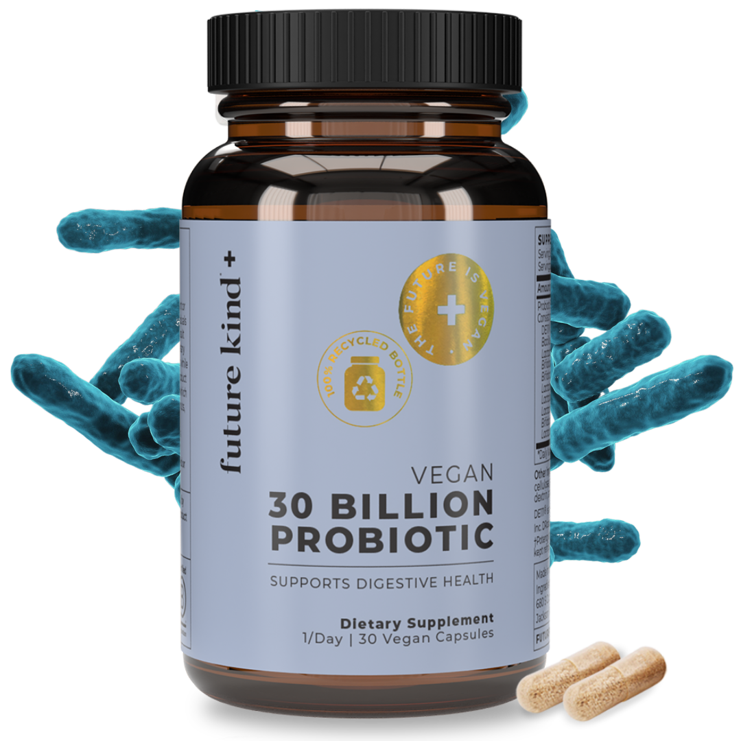 Vegan Probiotics Digestion Supplement (30 Billion CFUs) – Future Kind